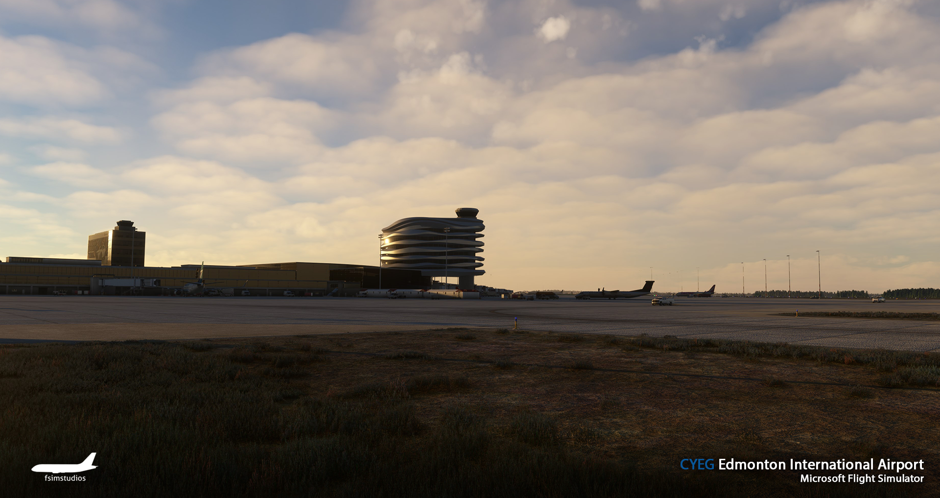 FSimStudios CYEG Edmonton International Airport for Microsoft Flight ...