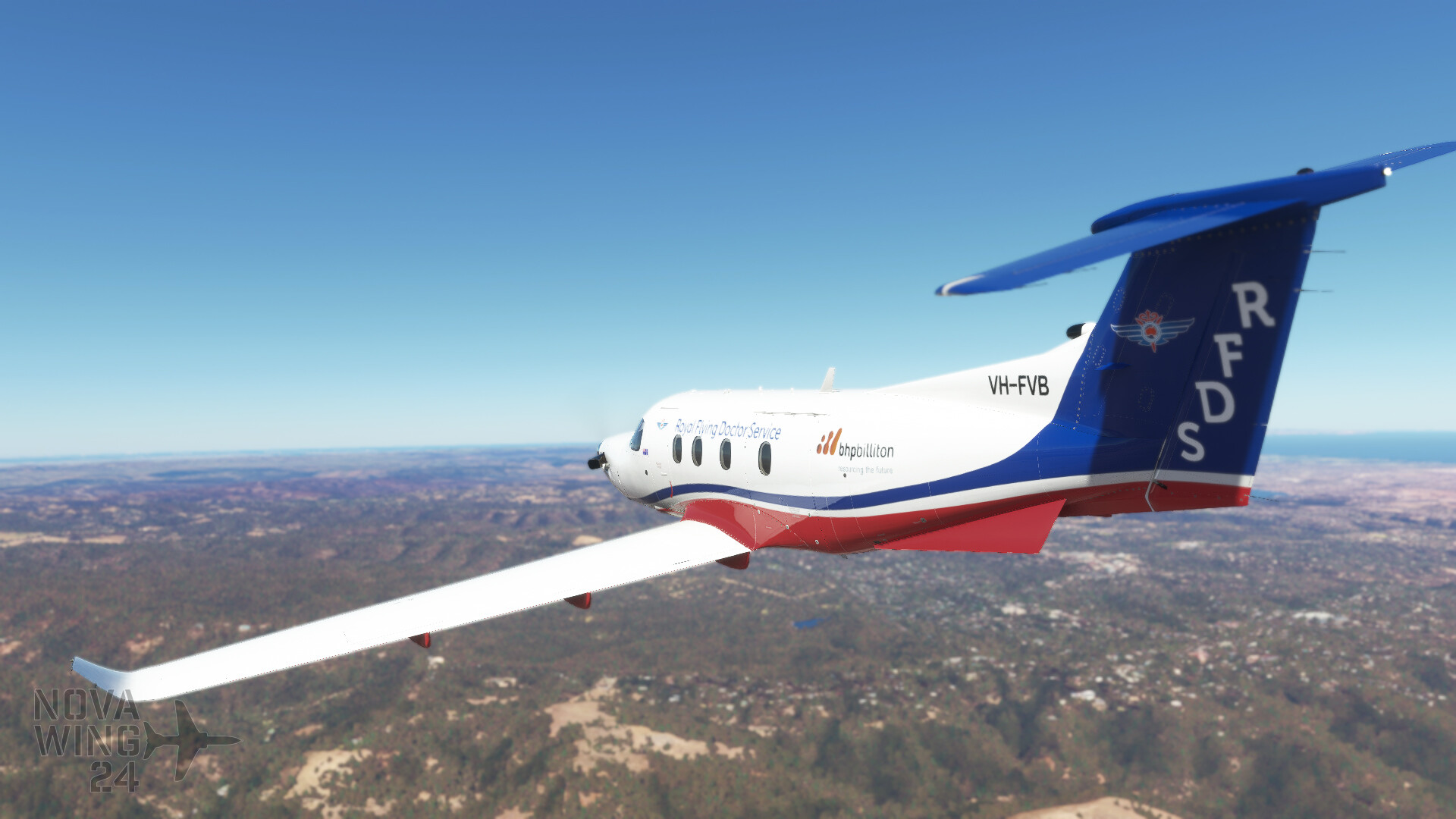 Novawing24 Pilatus PC-12 RFDS VH-FVB Livery - Orbx