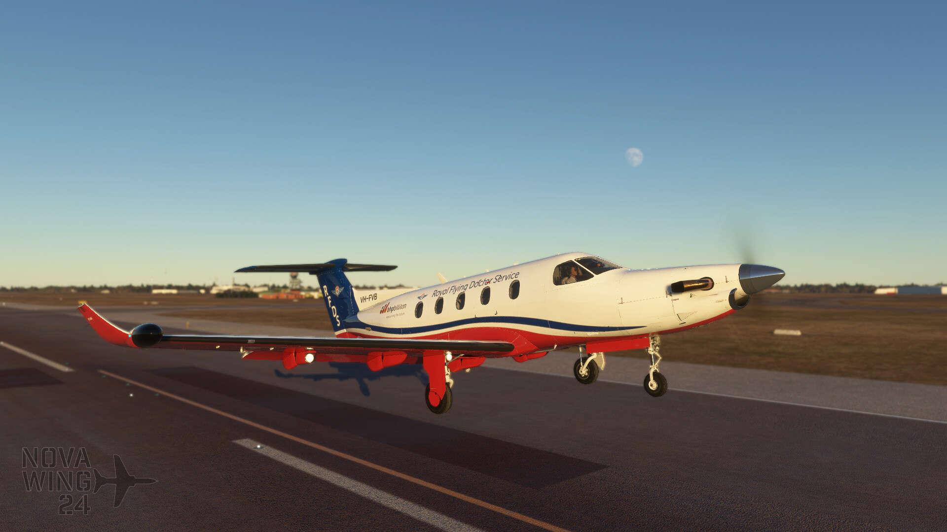 Novawing24 Pilatus PC-12 RFDS VH-FVB Livery - Orbx