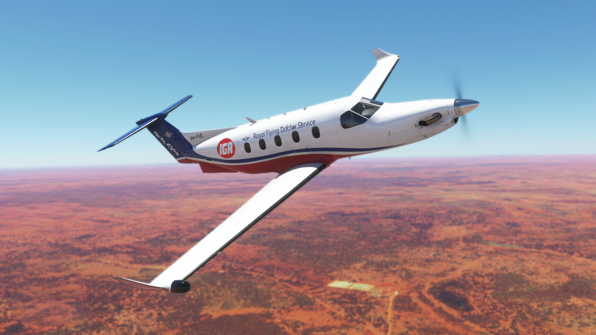 Novawing24 Pilatus PC-12 RFDS VH-FVE Livery - Orbx