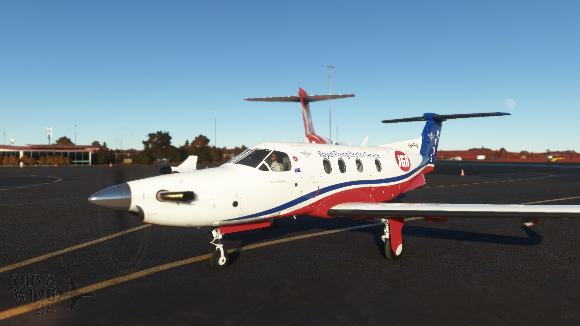 Novawing24 Pilatus PC-12 RFDS VH-FVE Livery - Orbx