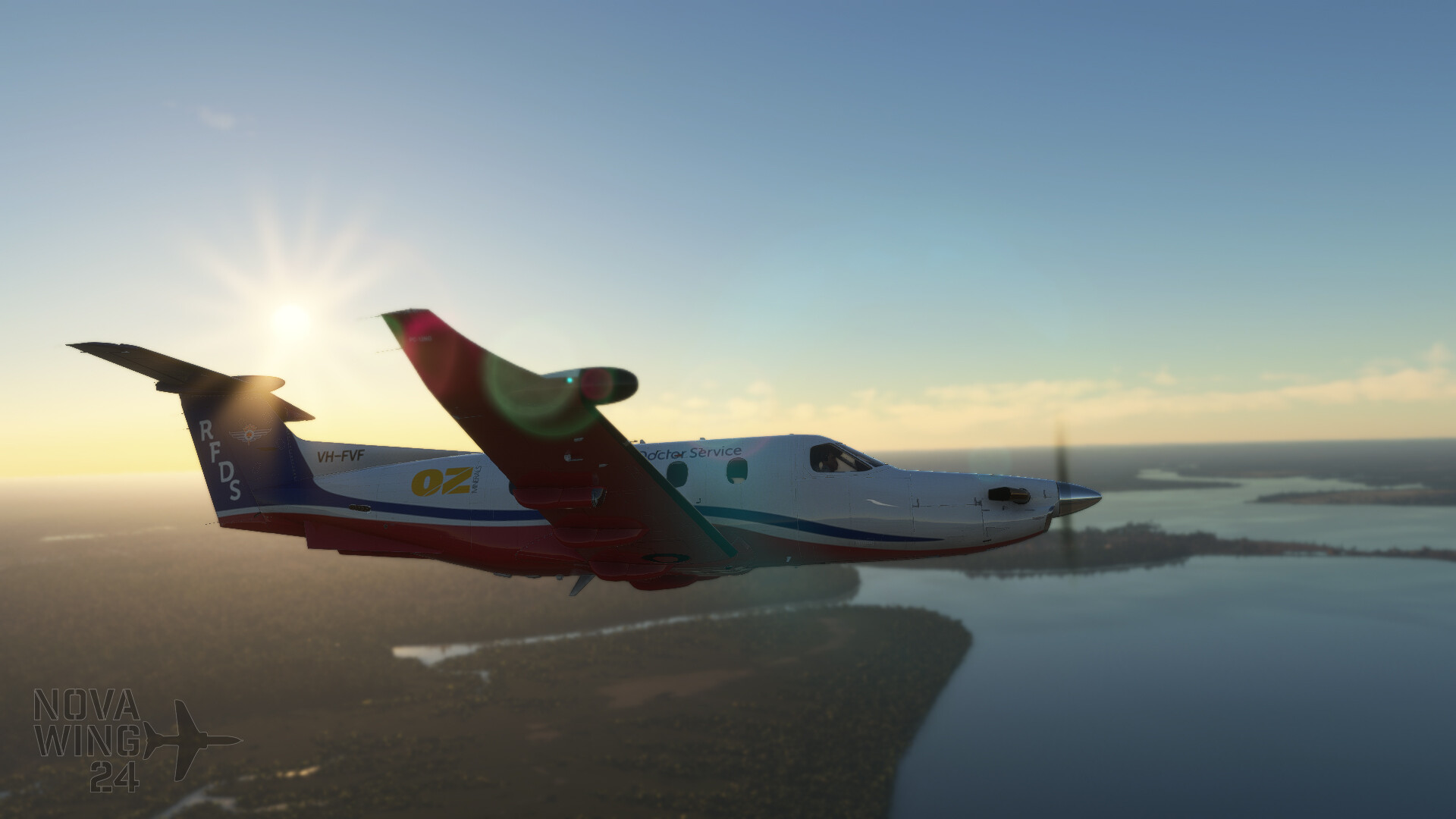Novawing24 Pilatus PC-12 RFDS VH-FVF Livery - Orbx