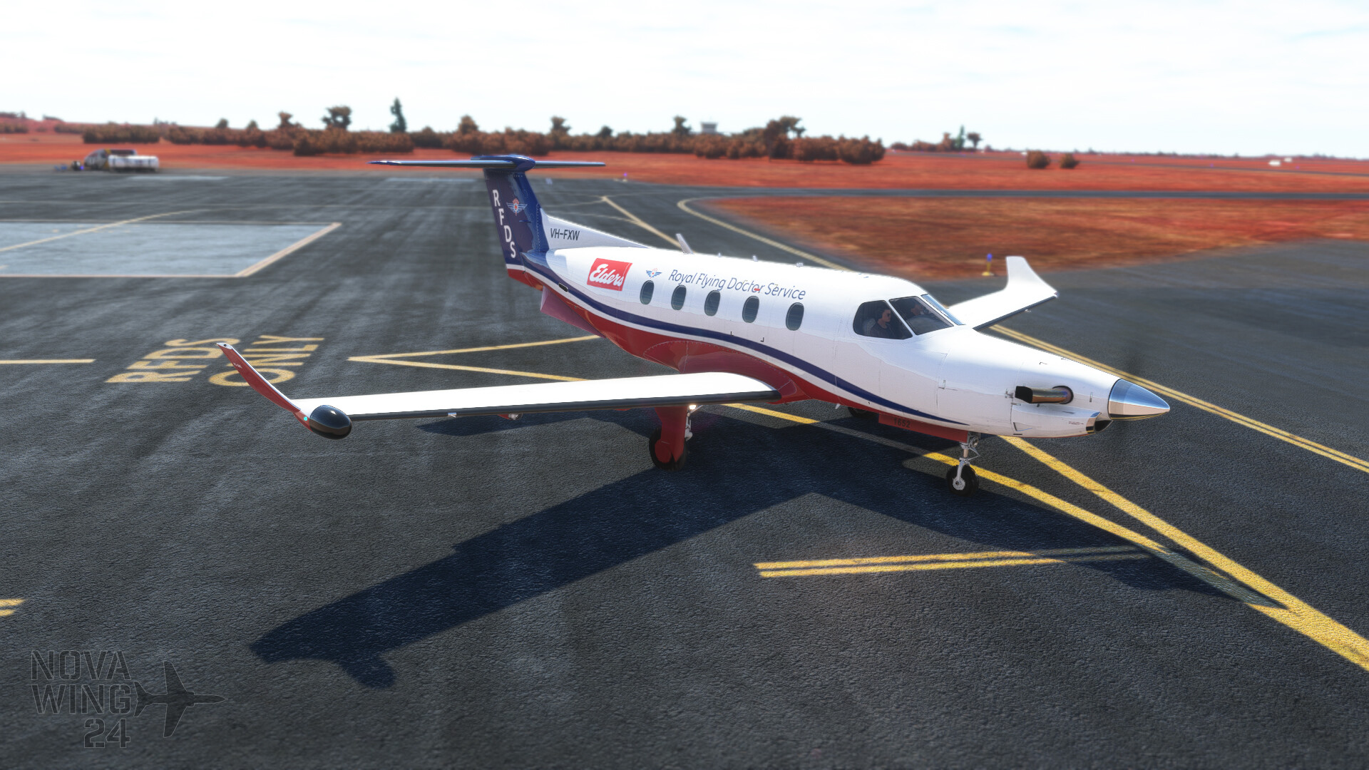 Novawing24 Pilatus PC-12 RFDS VH-FXW Livery - Orbx
