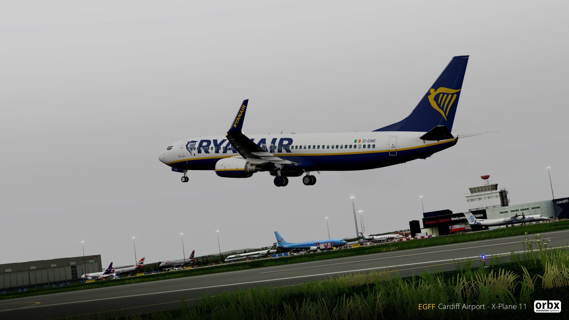 EGFF Cardiff Airport - X-Plane 11 - Orbx