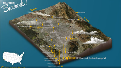 KBUR Hollywood Burbank Airport - Orbx
