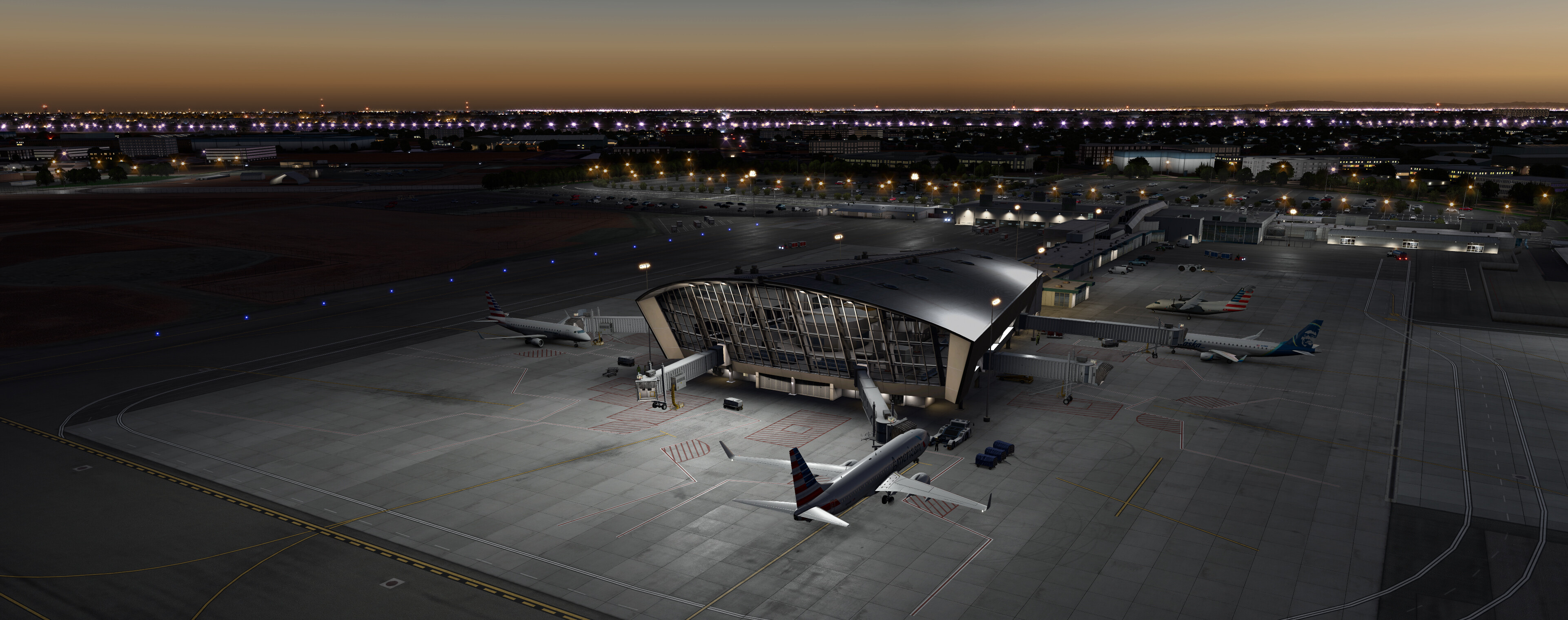 KFAT Fresno Yosemite International Airport - X-Plane 11 - Orbx