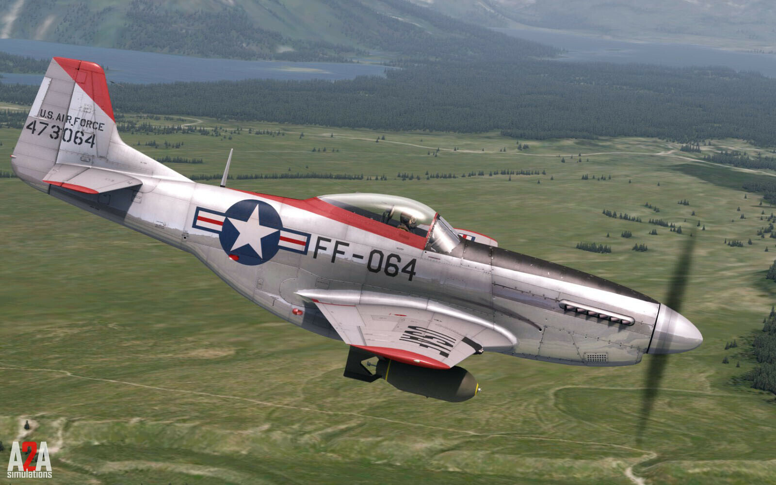 A2A P-51D Military (P3D Professional) - Orbx