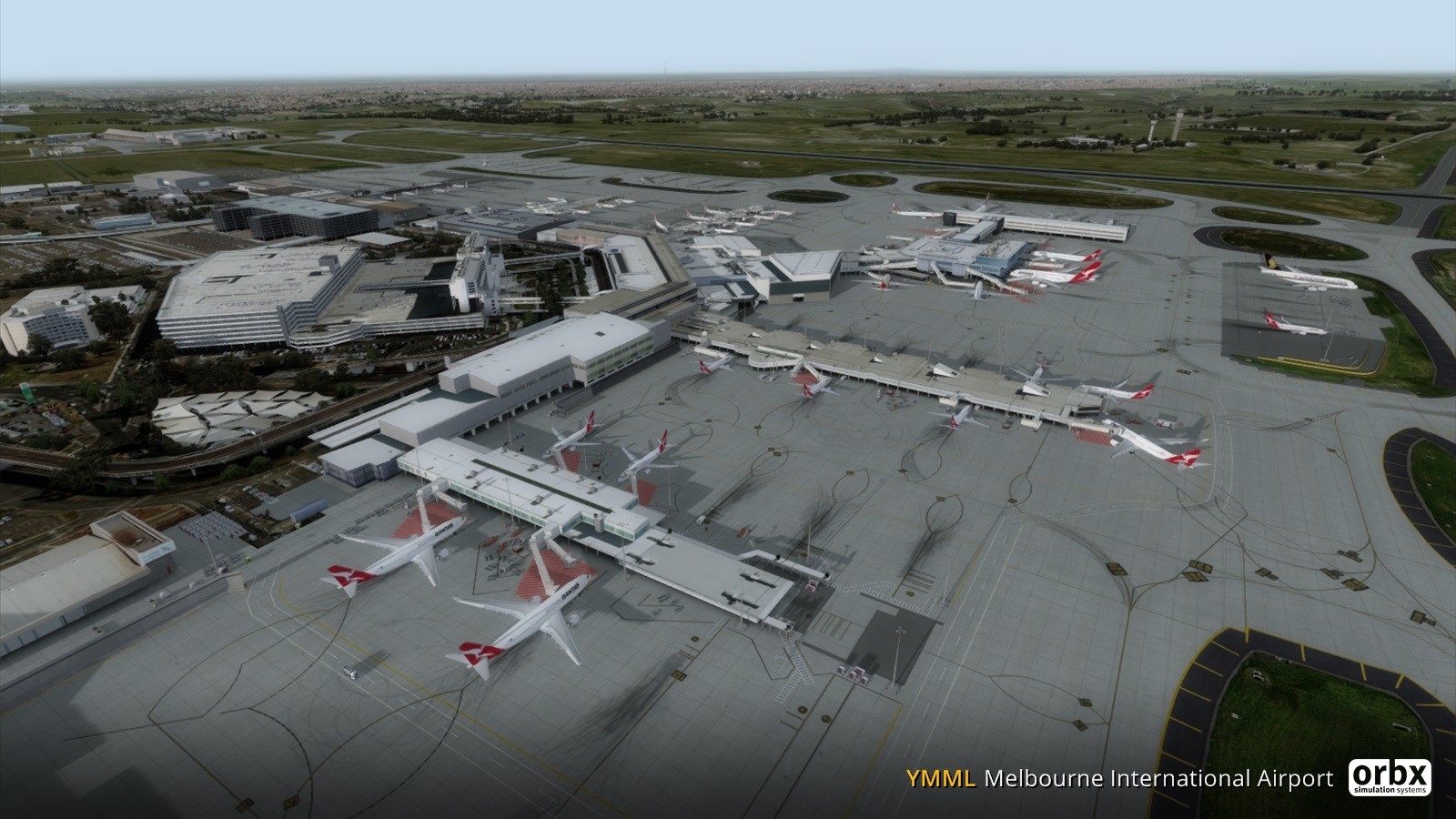 YMML Melbourne International Airport V3 - Orbx