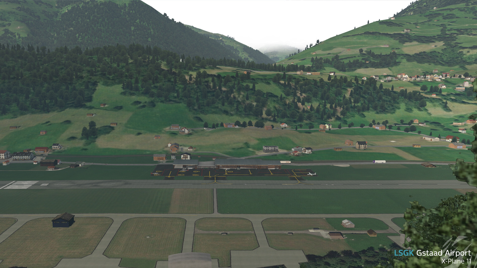 LSGK Gstaad Saanen Airport - X-Plane 11 - Orbx